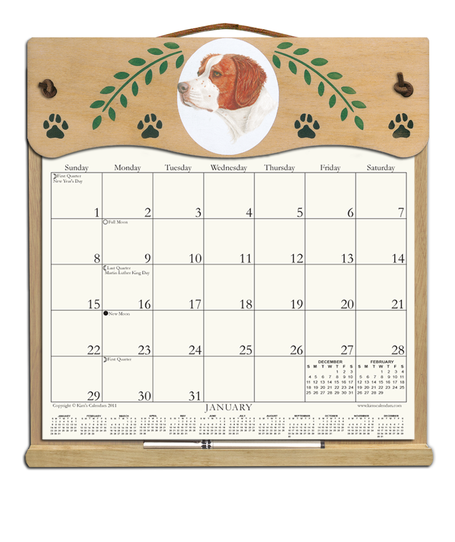 Brittany Large Holder - $29.75 : Kims Calendars, Made in the USA since 1988