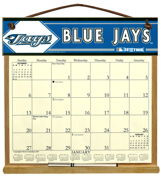 Toronto Blue Jays Calendar Holder - $29.75 : Kims Calendars, Made in ...