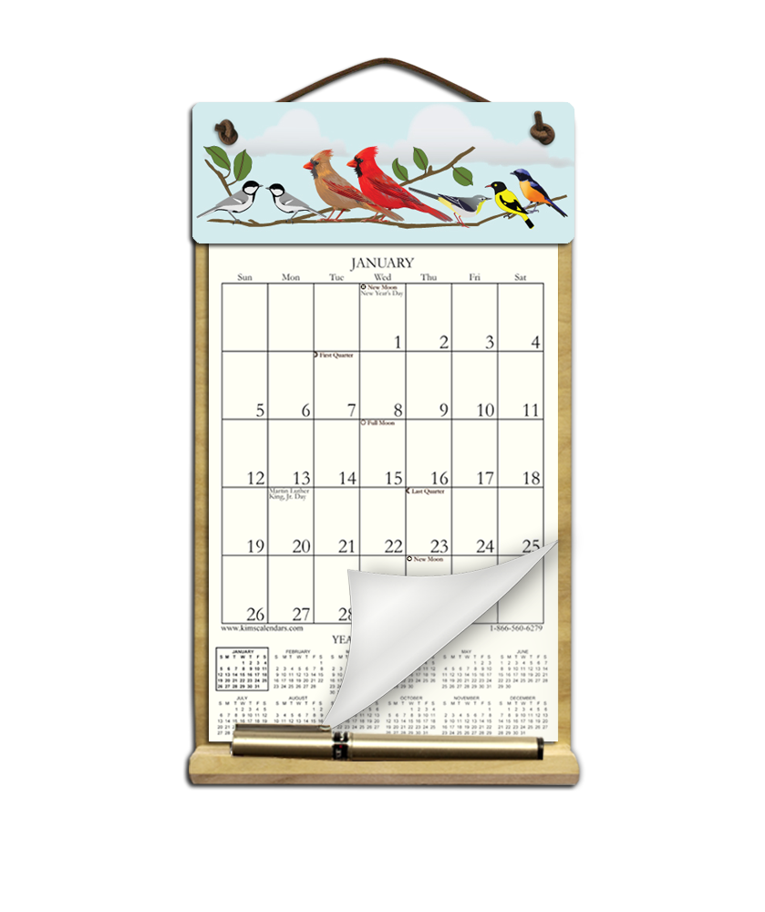Small Birds Holder - $21.95 : Kims Calendars, Made in the USA since 1988