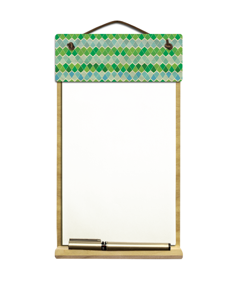 Notepad-Geometric Greens & Aqua - $21.95 : Kims Calendars, Made in the ...
